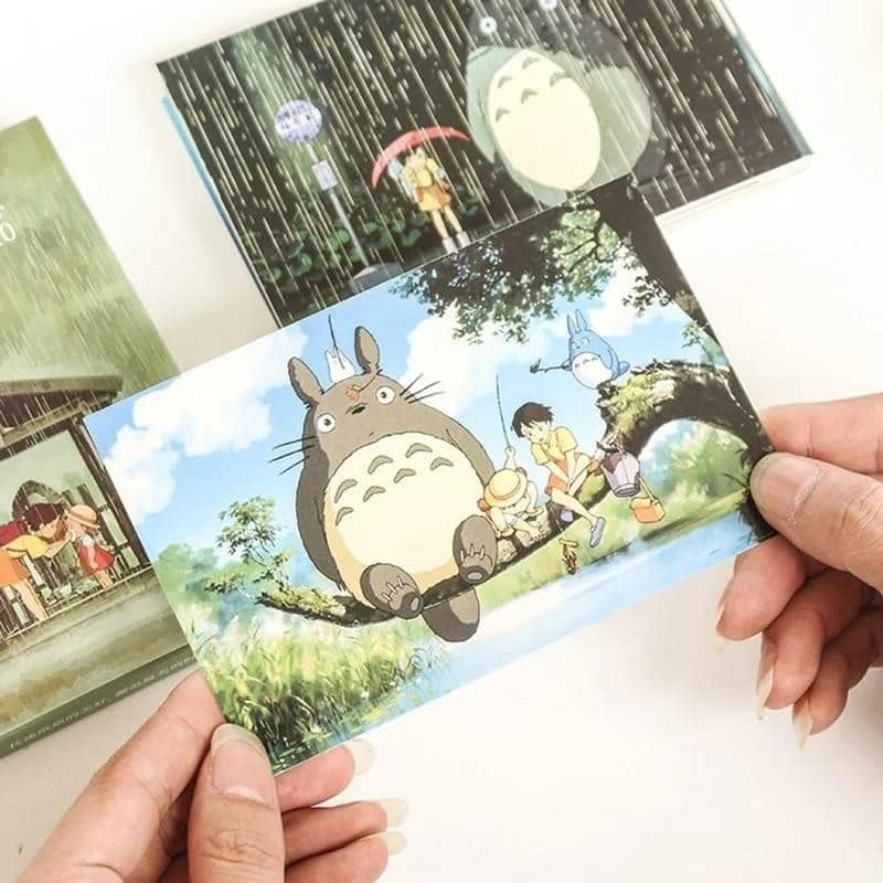 30 листа Kawaii Japanese Hayao Miyazaki Greeting Card Totoro Postcard ...