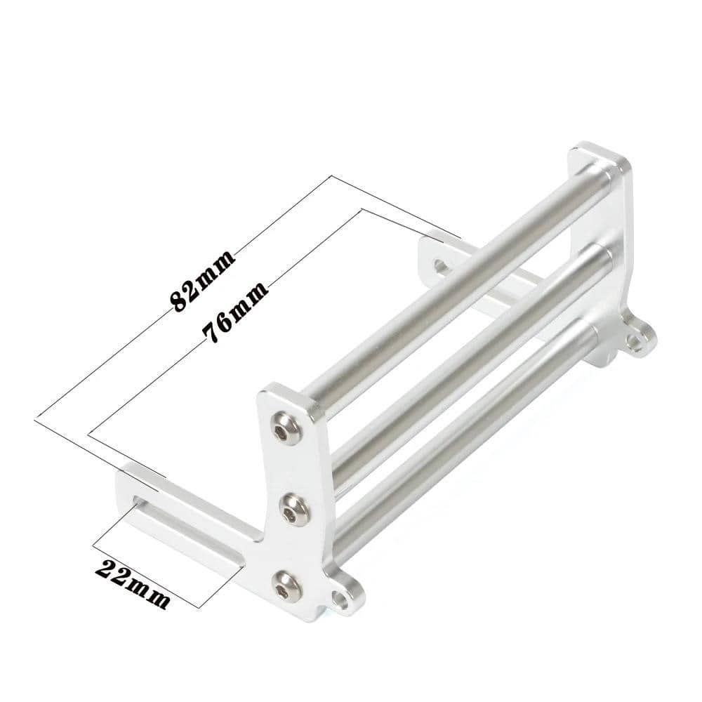 CNC алуминиева предна броня Bull Bars за 1/10 RC Crawler Chassis Gspeed ...