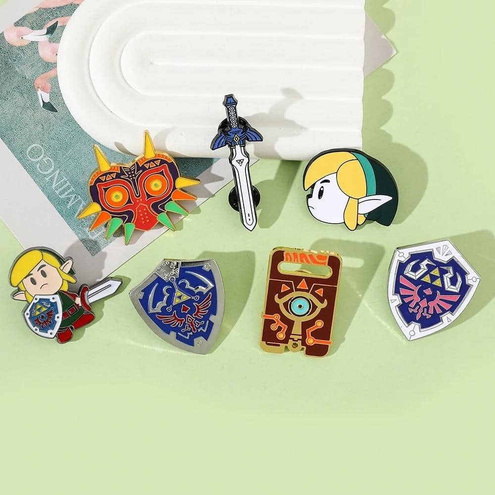 The Legend of Zelda Enamel Pins Game Zelda Badge Haley And the Shield ...