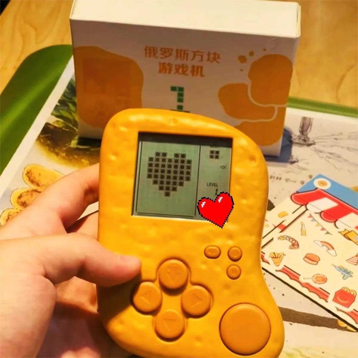 McNuggets Fried Chicken Nugget Gameboy Peripheral Toys Tetris Handheld ...