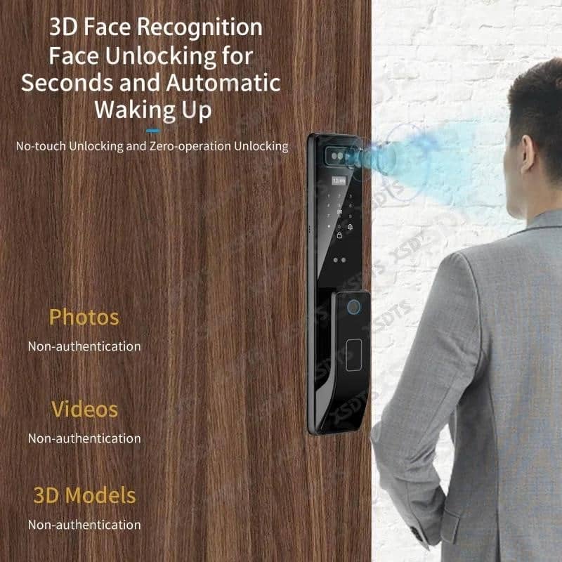 Tuya 3D Face Домофон в реално време Smart Door Lock Охранителна камера ...