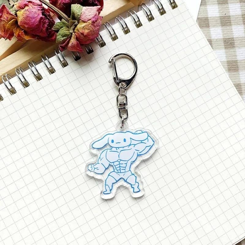 Sanrio ключодържател HelloKitty Cinnamonroll Kuromi Muscle Man Series ...