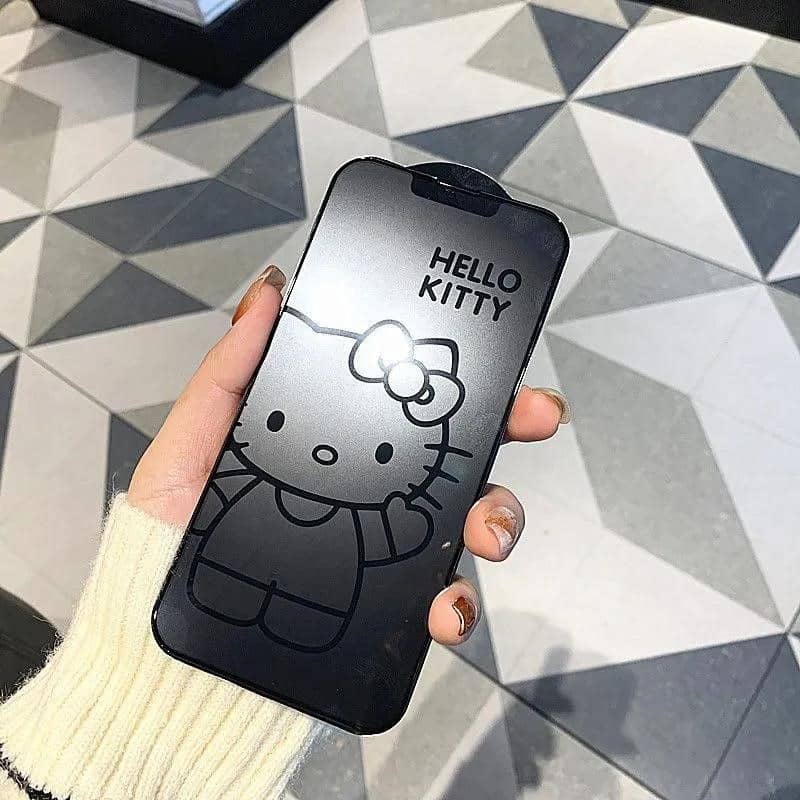 Sanrios Hello Kitty Kuromi Invisible Shadow Glass Screen Protector Case ...