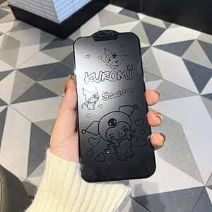 Sanrios Hello Kitty Kuromi Invisible Shadow Glass Screen Protector Case ...