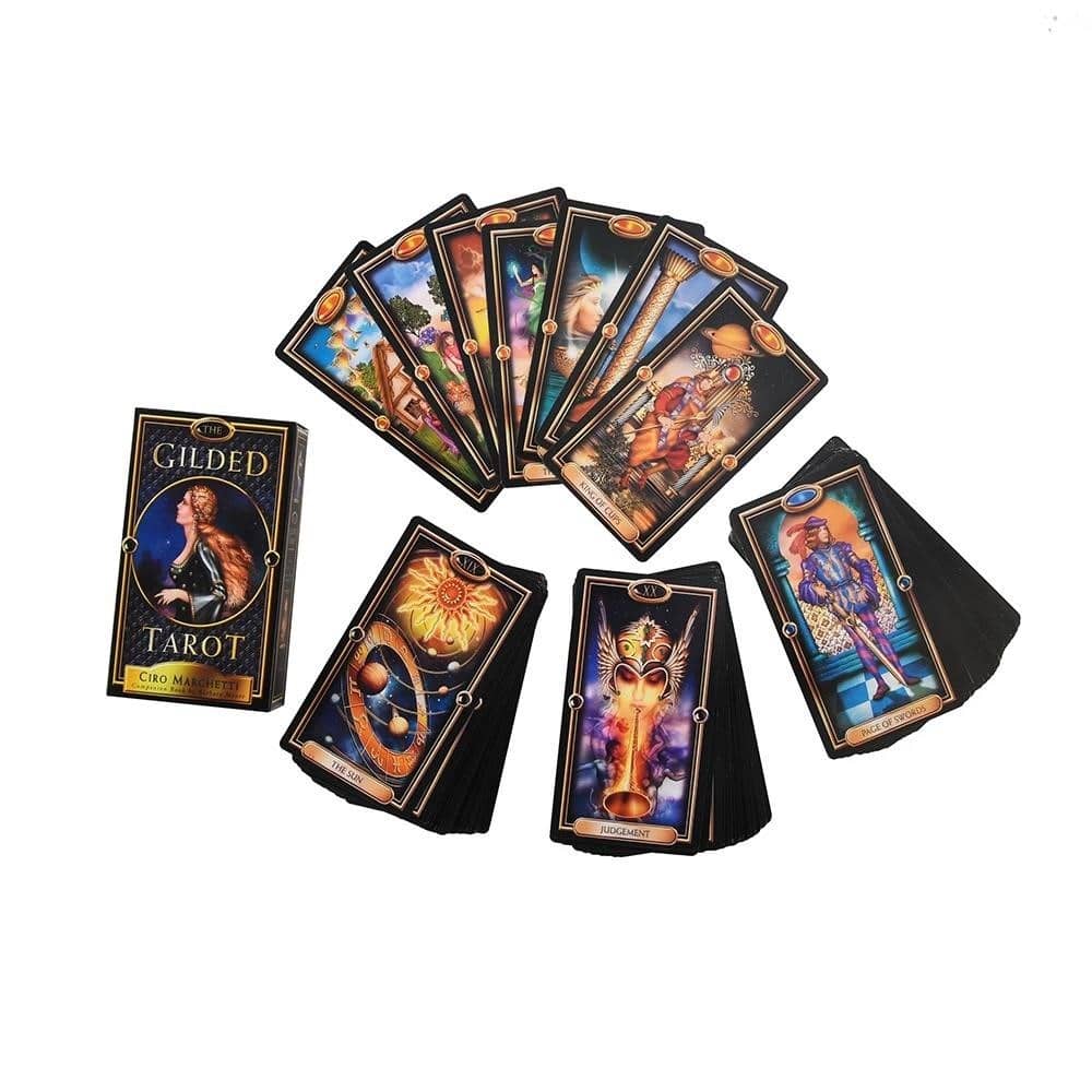 The Gilded Tarot Deck Card and Guide Tarot Game Toy Tarot Divination ...