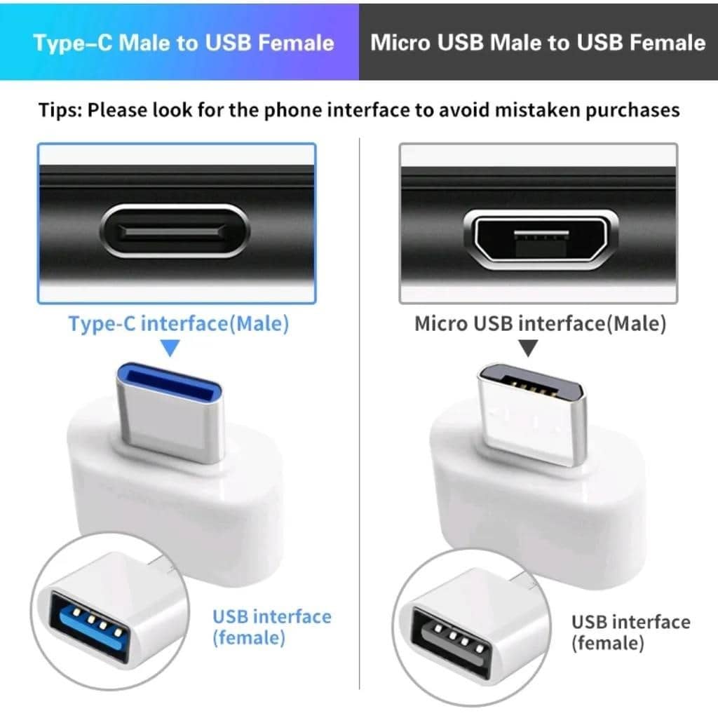 Универсален USB Type C адаптер Mini OTG Micro USB към USB конвертор за ...