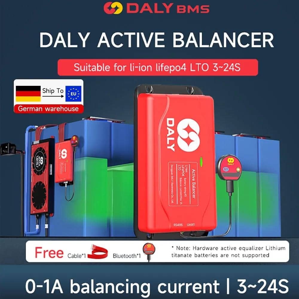 Daly BMS Active Balancer Smart Equalization 1A Lifepo4 Li-ion 18650 ...