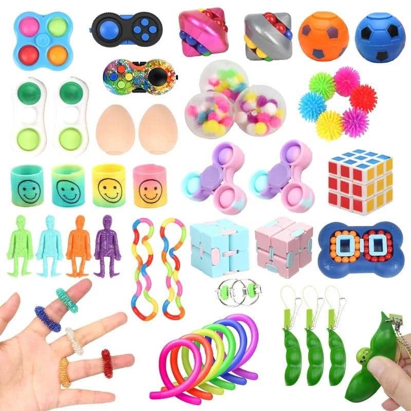 10-200 бр произволни Fidget Toys Mystery Gifts Pack Surprise bag Fidget ...
