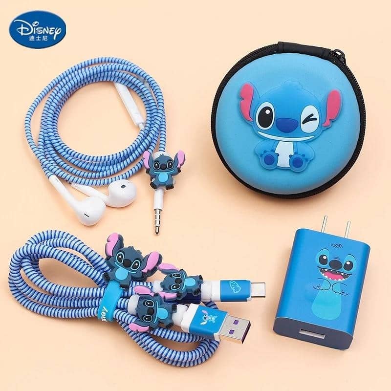 Disney Stitch Captain America Winder Set Cartoon Anime figure Kawaii ...