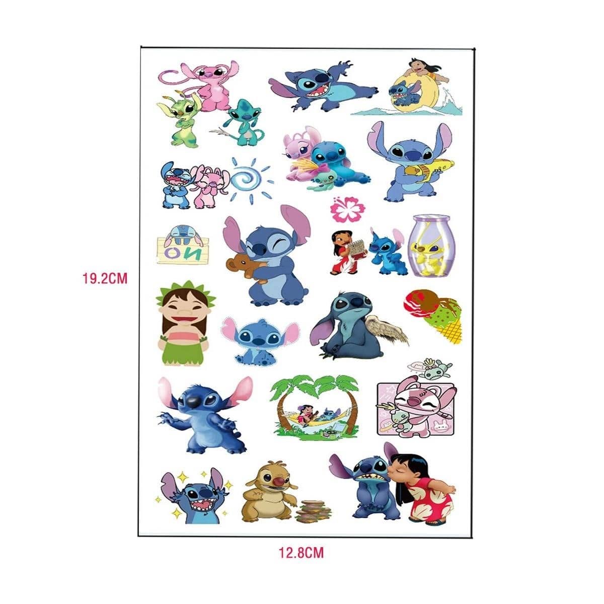 Disney Cute Cartoon Lilo & Stitch Stickers Направи си сам Diary Tattoo ...