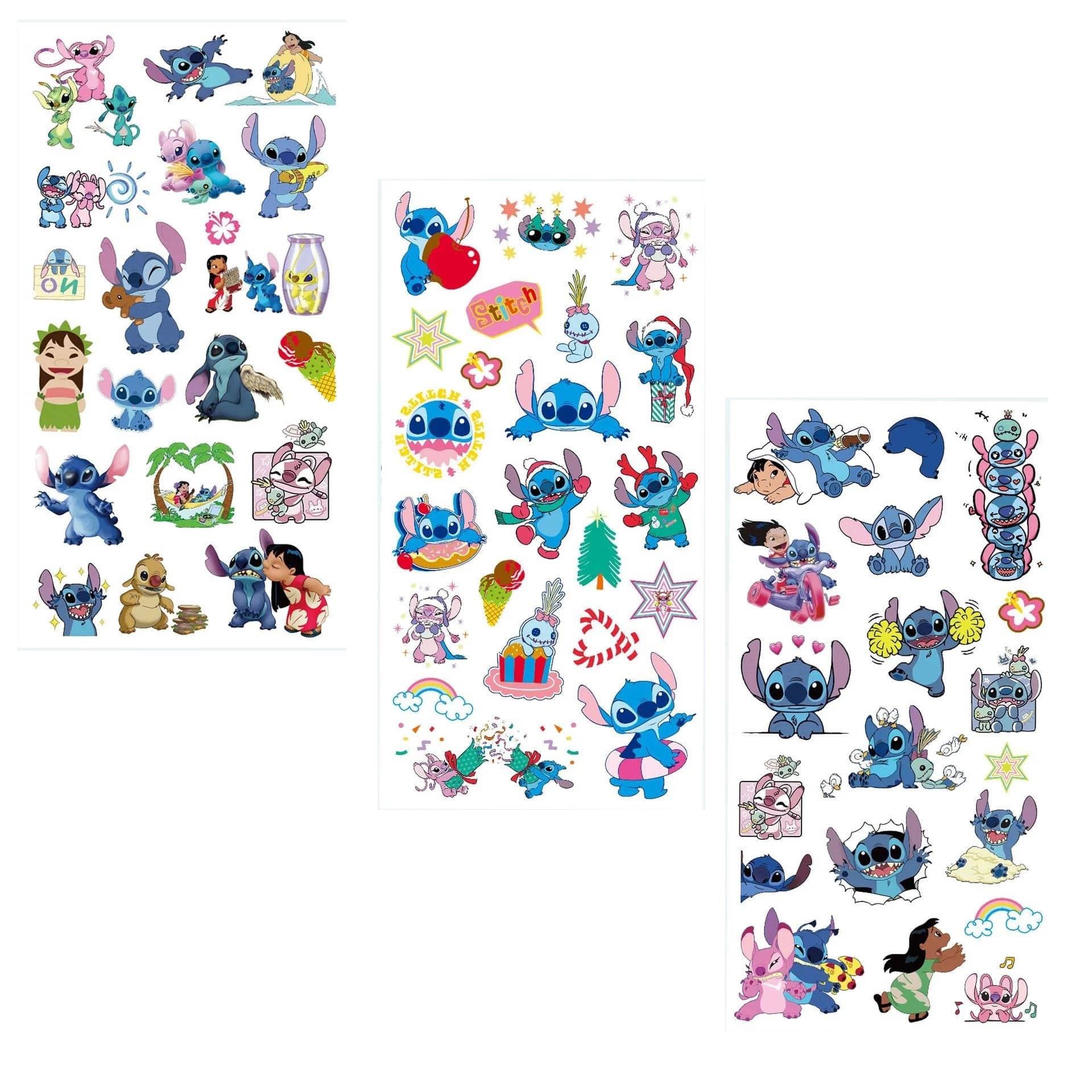 Disney Cute Cartoon Lilo & Stitch Stickers Направи си сам Diary Tattoo ...