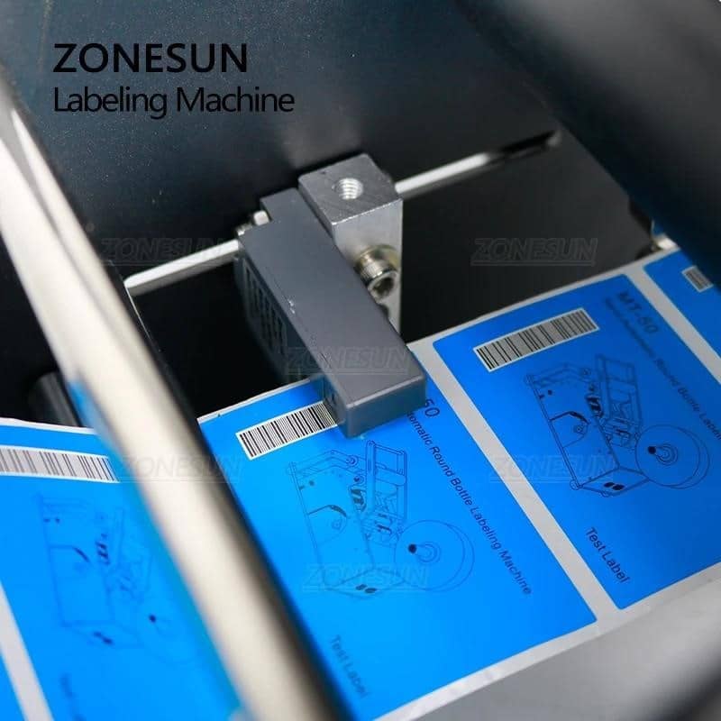 ZONESUN Полуавтоматична електрическа машина за етикетиране на стикери ...