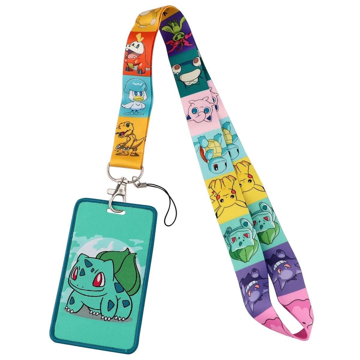 Gengar Аниме герои Държач за карти Връзки Ключодържател Бродерия ID ...