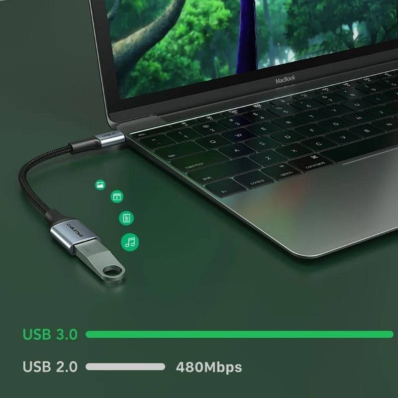 Cabletime USB C OTG кабел тип C мъжки към USB женски адаптер 5GBPS ...