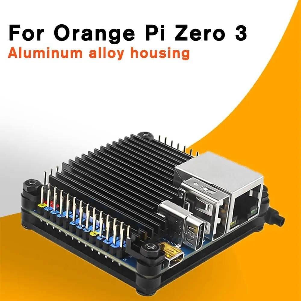 Orange Pi Zero 3 Корпус от алуминиева сплав Прозрачен корпус за пасивно охлаждане Допълнителен ...