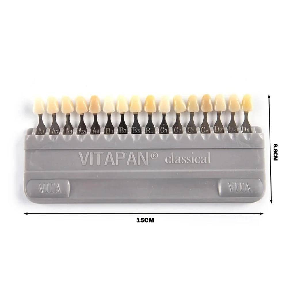 16 цвята A1-D4 VITA Classical Dental Bleach Shade Guide Избелване на ...