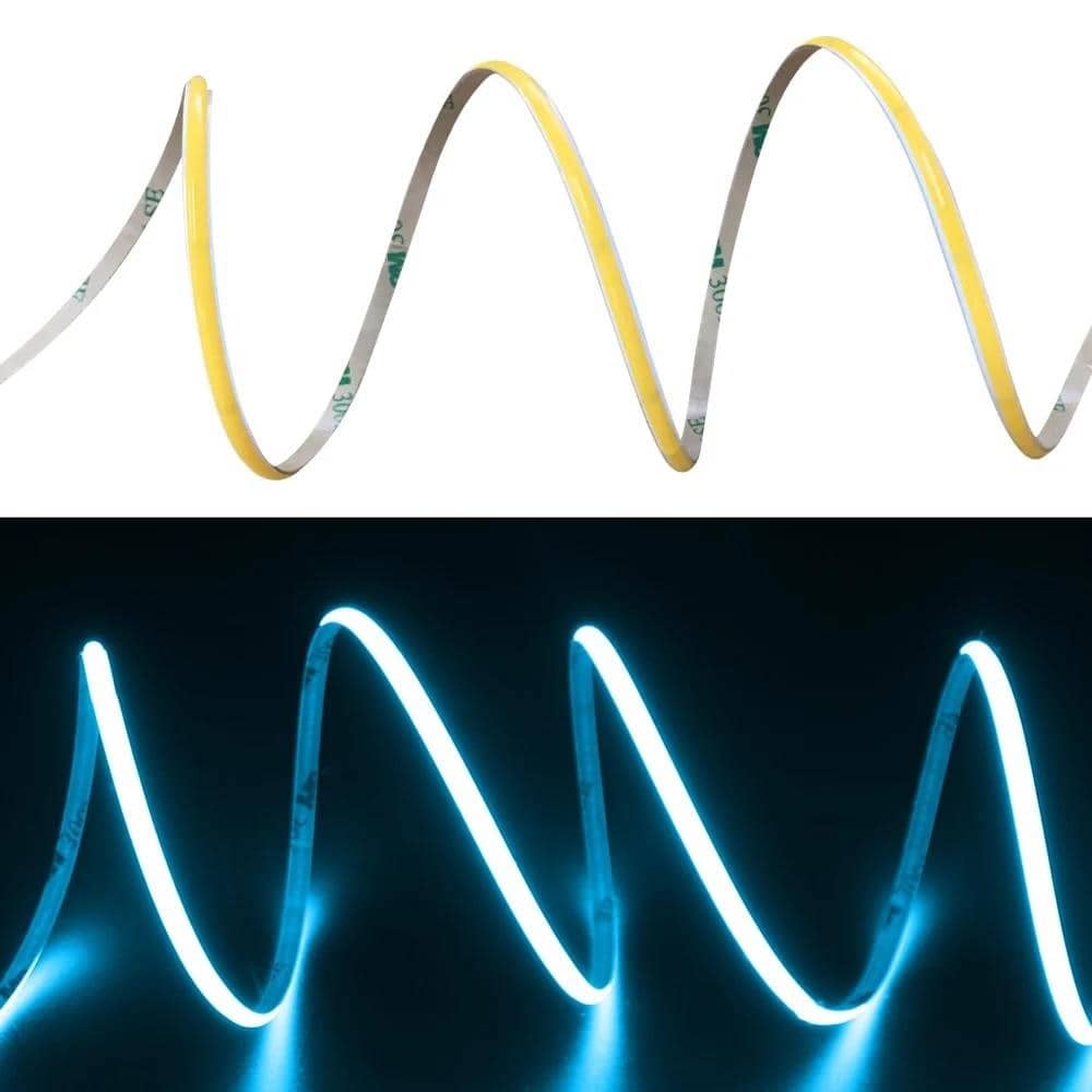 Супер тънък 4 мм LED COB Лента Светлини Направи си сам Гъвкава лента ...