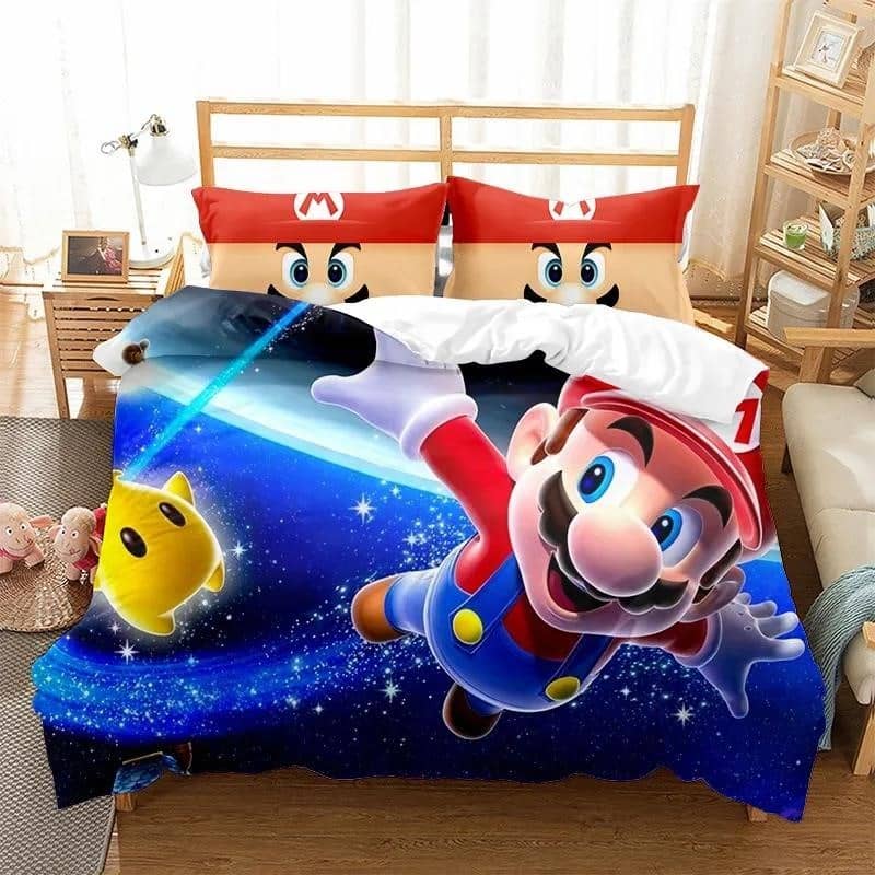 Super Mario Bros Комплект спално бельо Калъфка за възглавница Luigi ...
