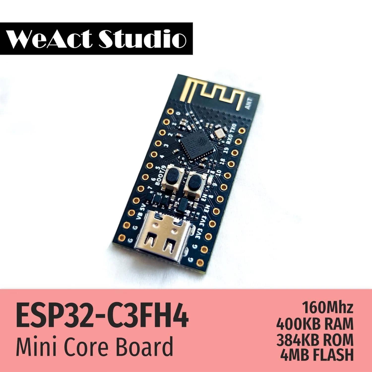 WeAct ESP32 ESP-32 ESP32C3 ESP32-C3FH4 Платка за разработка Безжичен WiFi Bluetooth-съвместим ...
