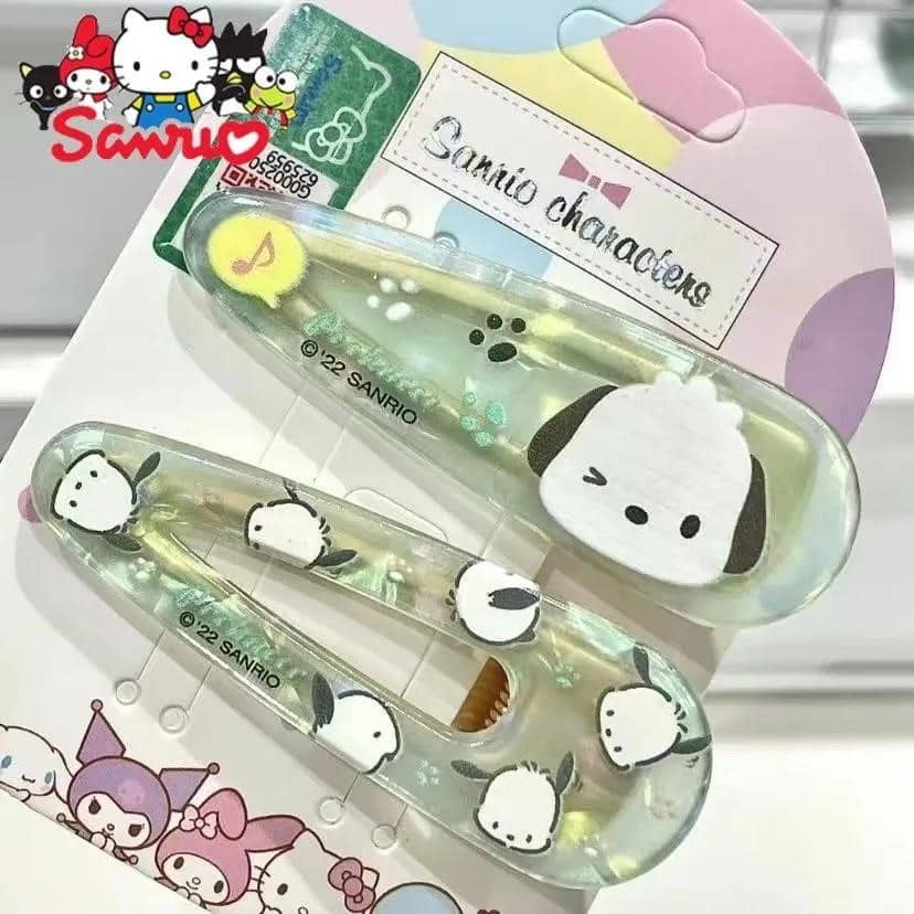 Sanrio Melody Kuromi Cartoon Laser Hairpin Hello Kitty Cinnamoroll ...