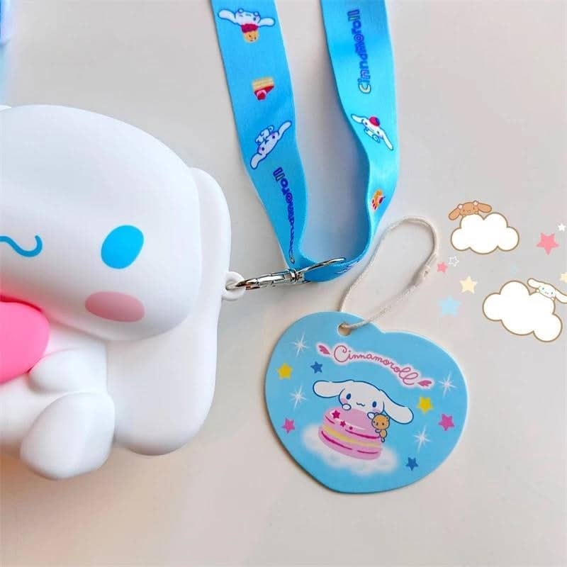 Kawaii New Sanrio Cinnamoroll Силиконова чанта за кръст Водоустойчива анимационна чанта за ...