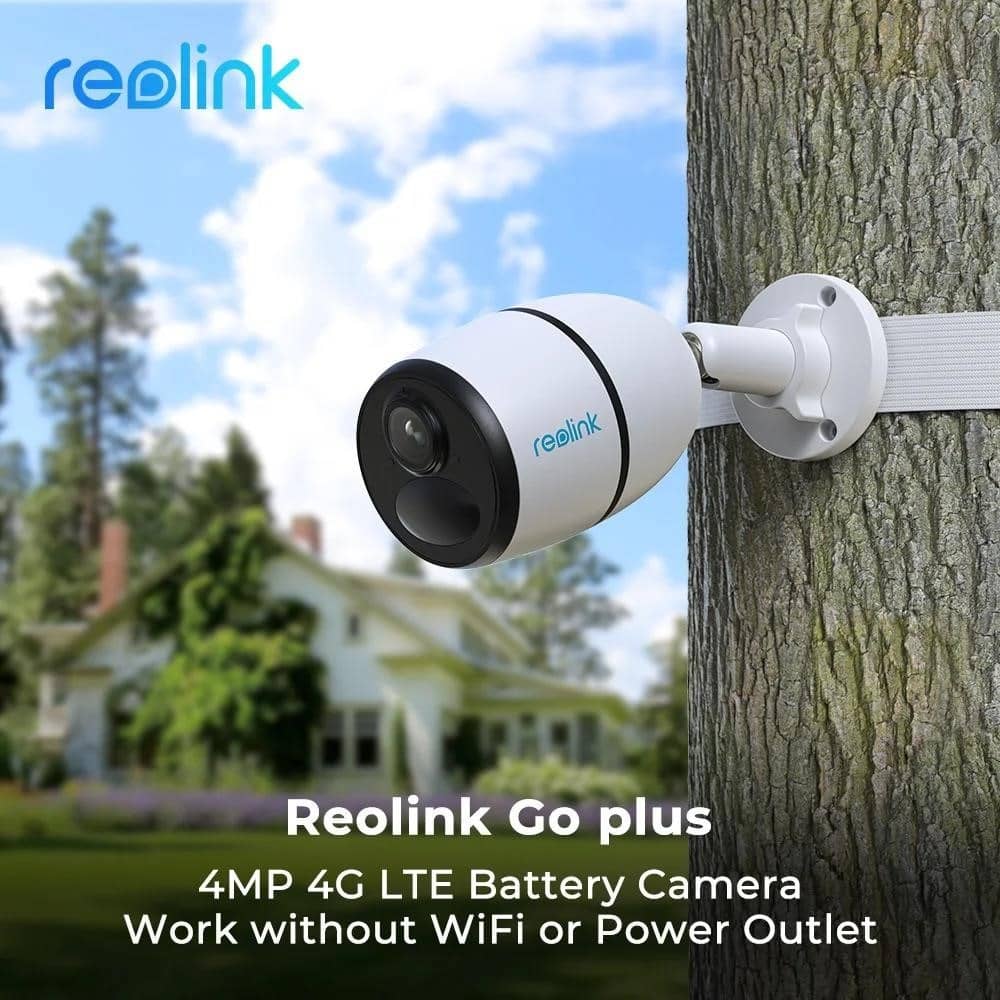 Reolink GO Plus 4MP батерия 4G SIM карта Мрежова камера Дива ...
