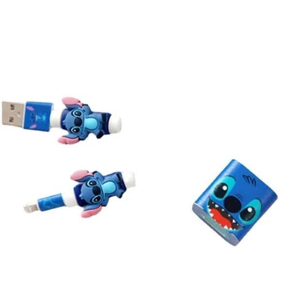 Disney Stitch Winder Set Illustration Аниме Cartoon Kawai Charger Usb ...