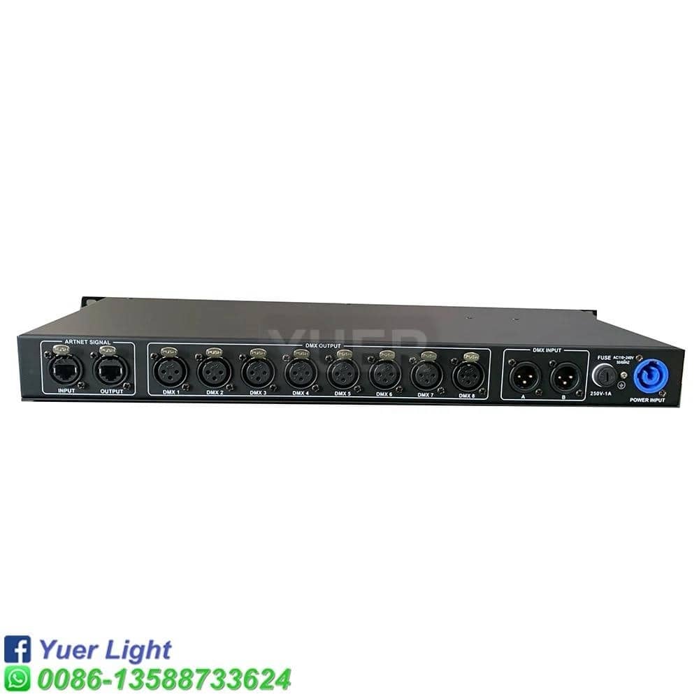 НОВ Artnet Dmx 8 Ways Network Extender Output 8x512 4096 Channels For ...