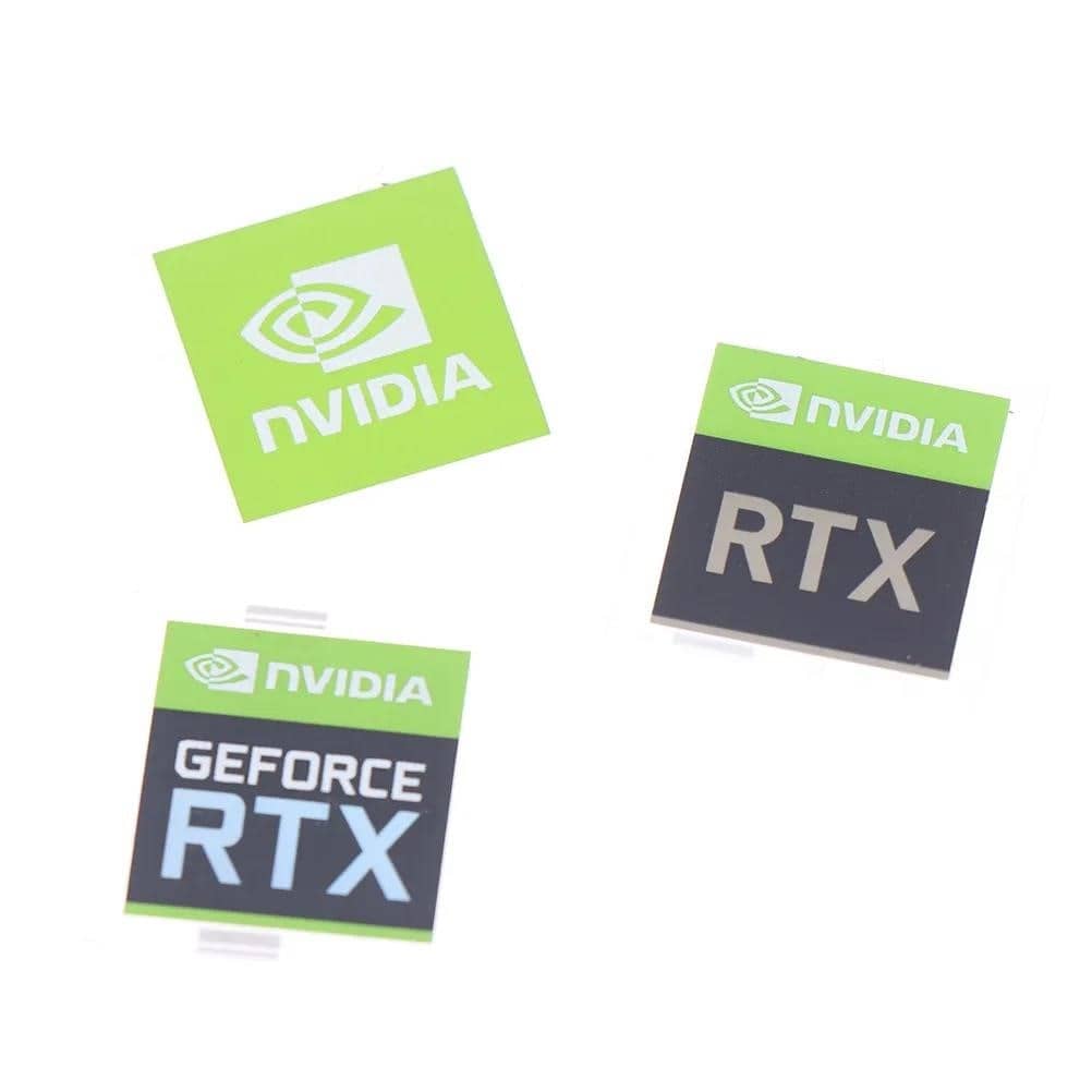 NVIDIA GTX RTX GEFORCE Стикер Етикет на лаптоп Етикет на графична карта ...