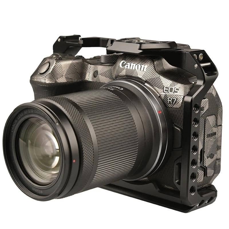 R7 Full Camera Cage Rig за Canon EOS R7 DSLR камера със студена обувка ...