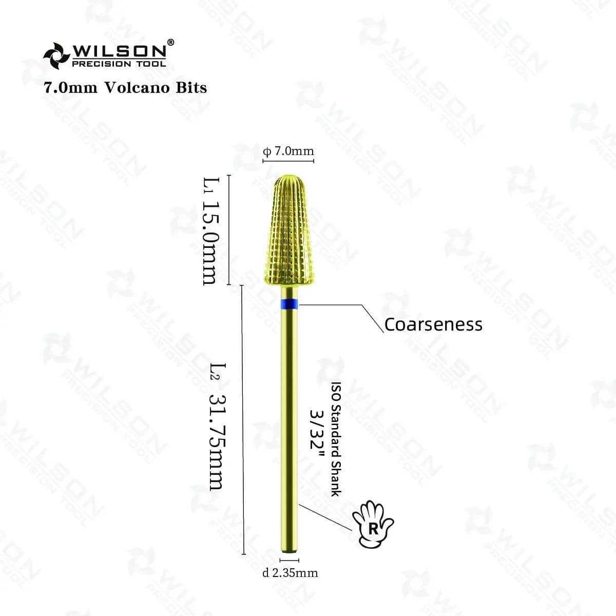 Свредла за нокти Remove gel Volcano Bit WILSON carbide Инструмент за маникюр Инструмент за ...