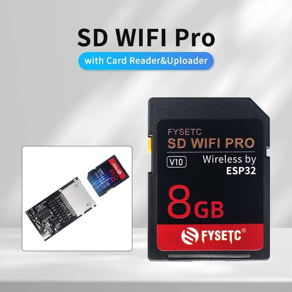FYSETC SD-WIFI Pro с модул за четене на карти Run ESP webDev Вграден USB към сериен чип Безжично ...